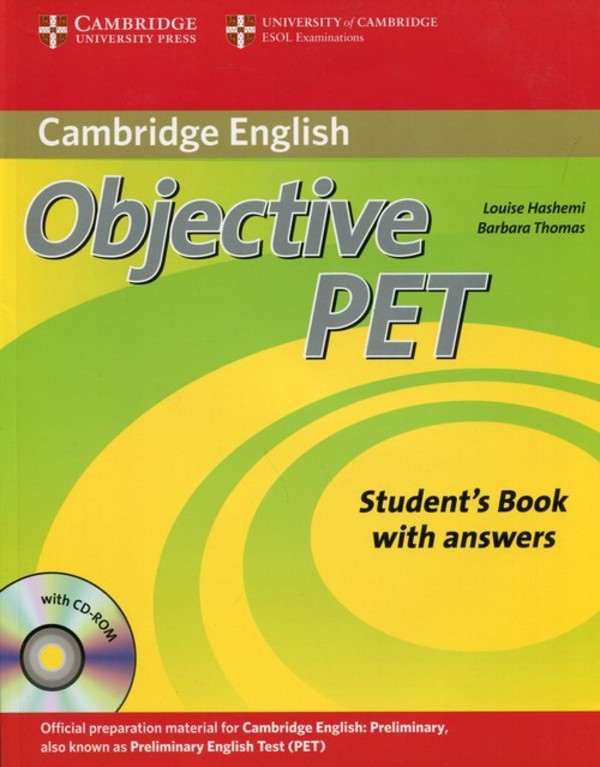 Objective PET. Students Book Podręcznik + answers + CD - Cambridge ...